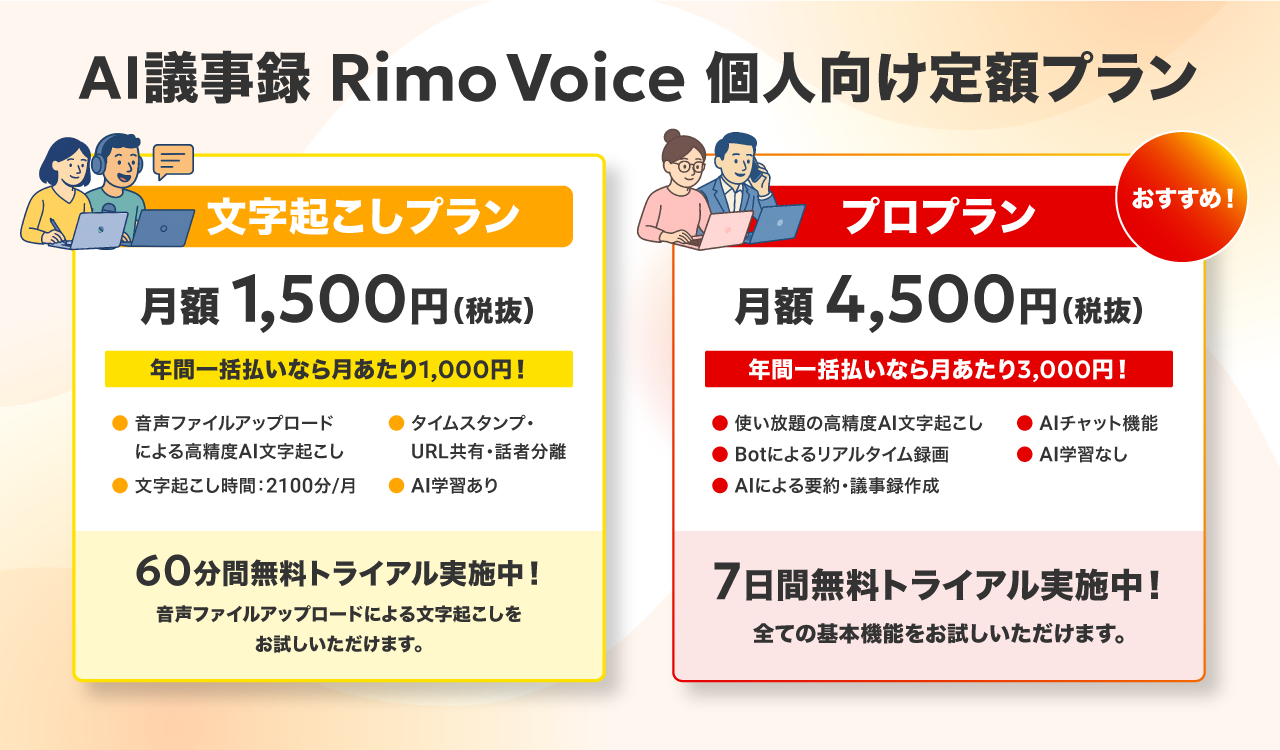 Rimo Voice 料金プラン | Rimo